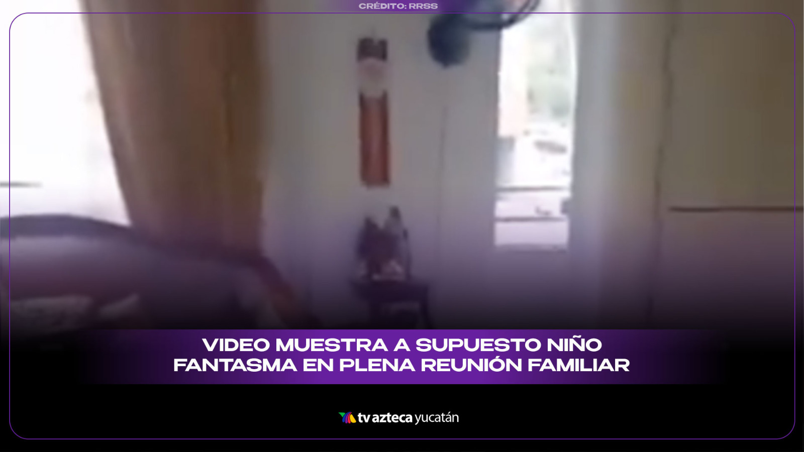 Video de niño fantasma en reunión familiar
