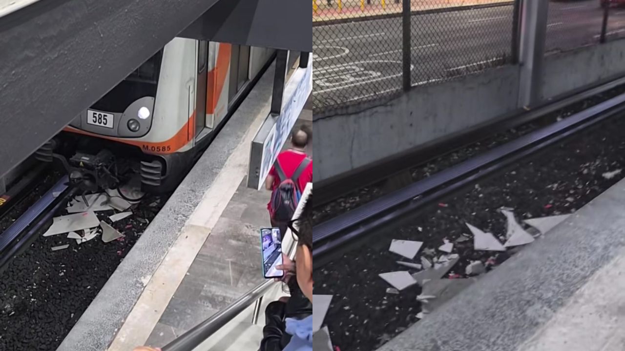 Metro CDMX: Cae plafón en línea 2 y suspenden servicio (VIDEO)
