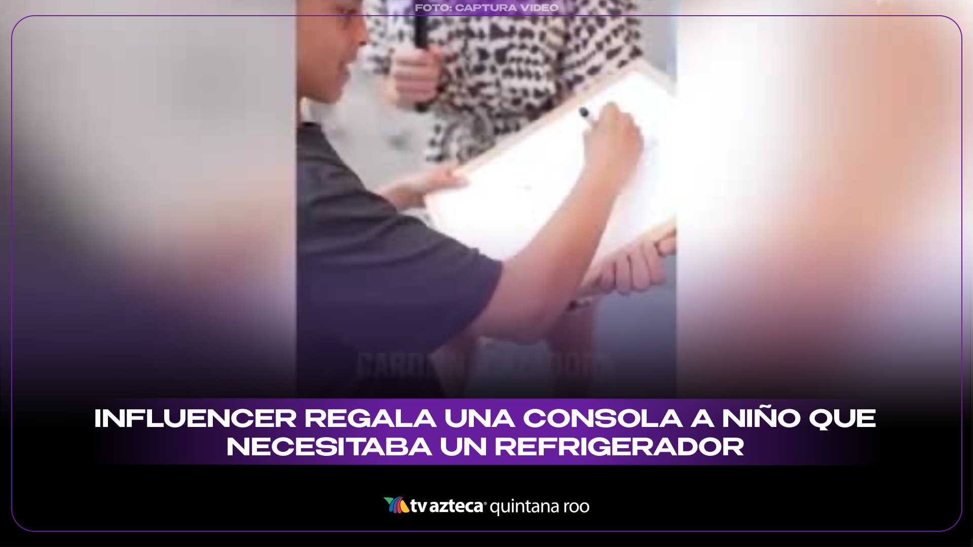 ¿Gesto noble o equivocado? Influencer regala una consola a niño que ...