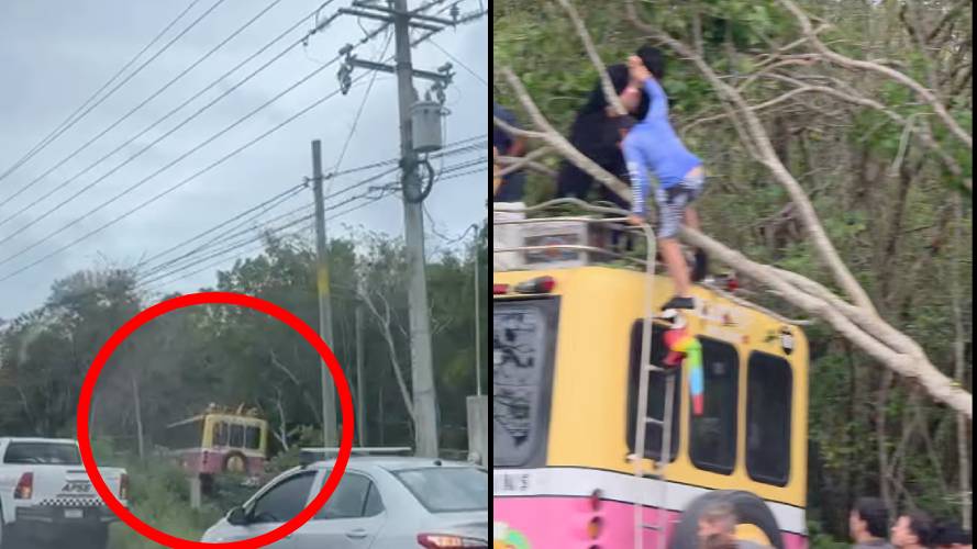 ¡Última hora! Reportan accidente de autobús de Xcaret en la carretera a ...