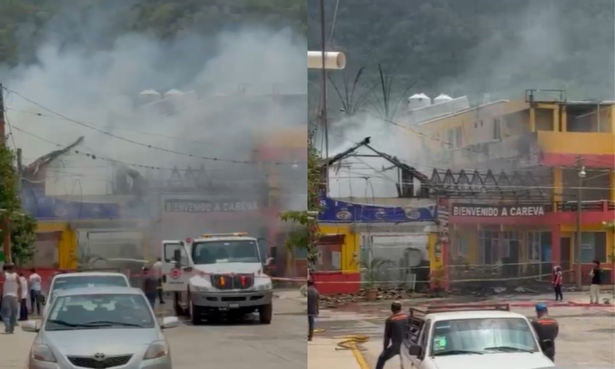 Incendio en palapa de Actopan, Veracruz, hoy 2 junio 2026