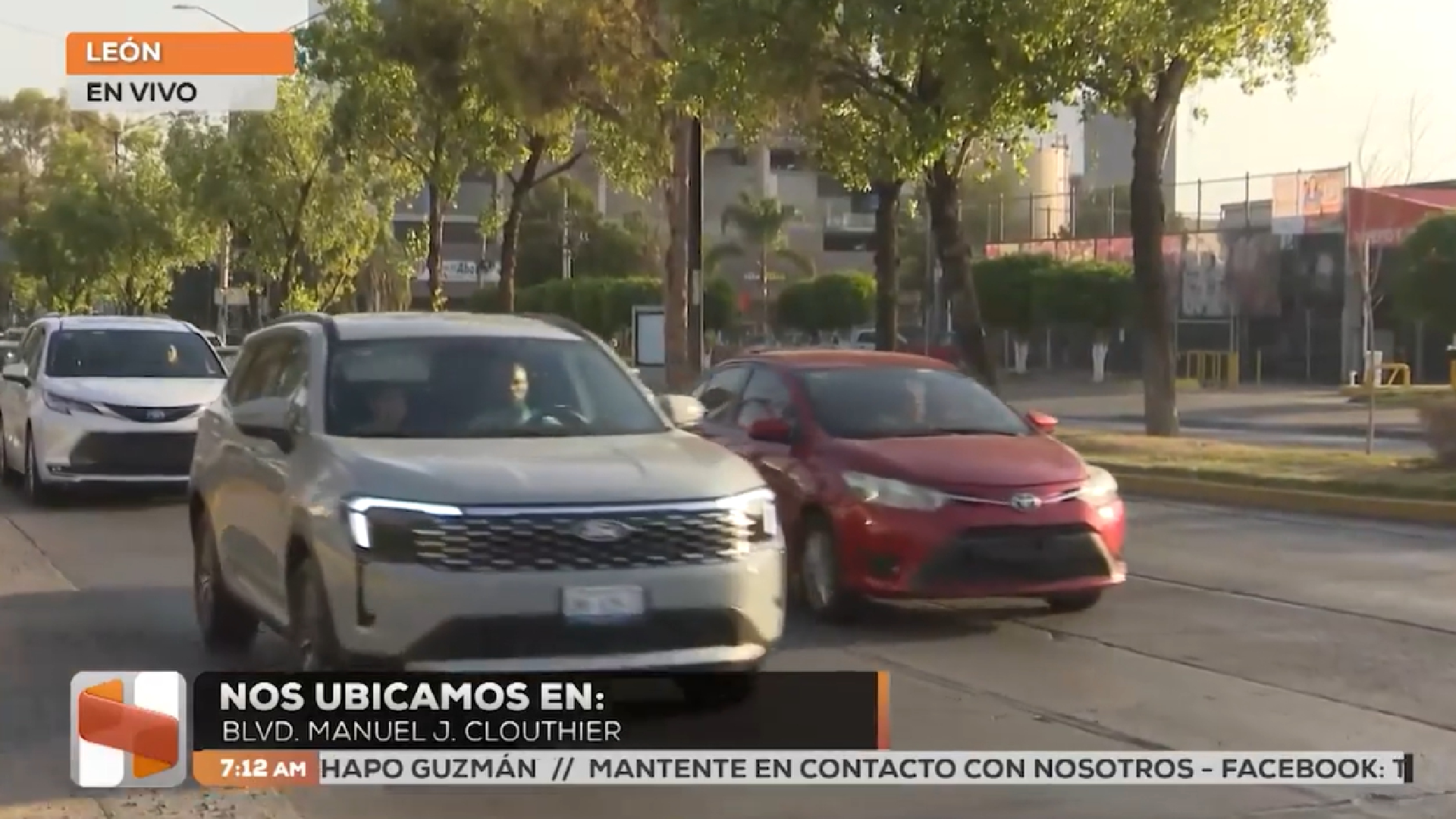 Tráfico sobre el bulevar Manuel J. Clouthier, en León, Guanajuato ...
