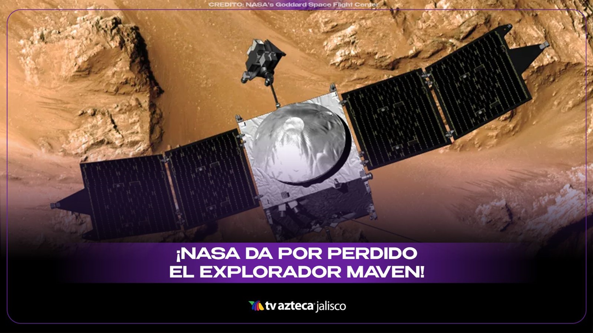 ¿Qué pasó con MAVEN? NASA confirma el fin de histórica misión en Marte ...