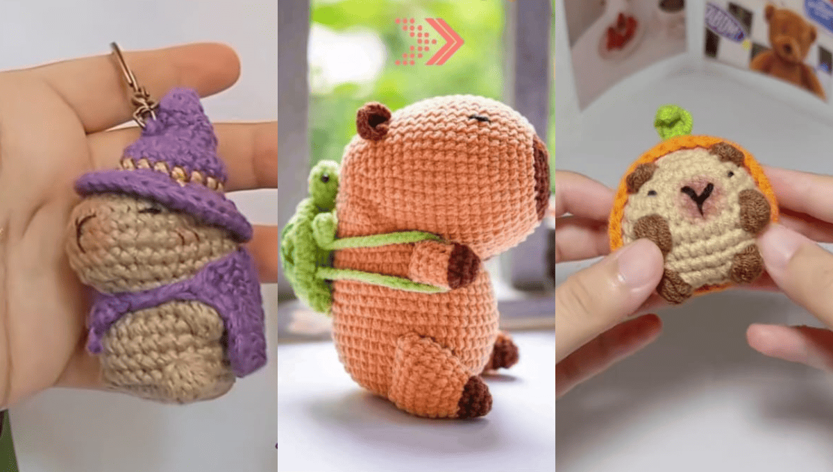 Los 5 amigurumis de capibara para hacer en un fin de semana
