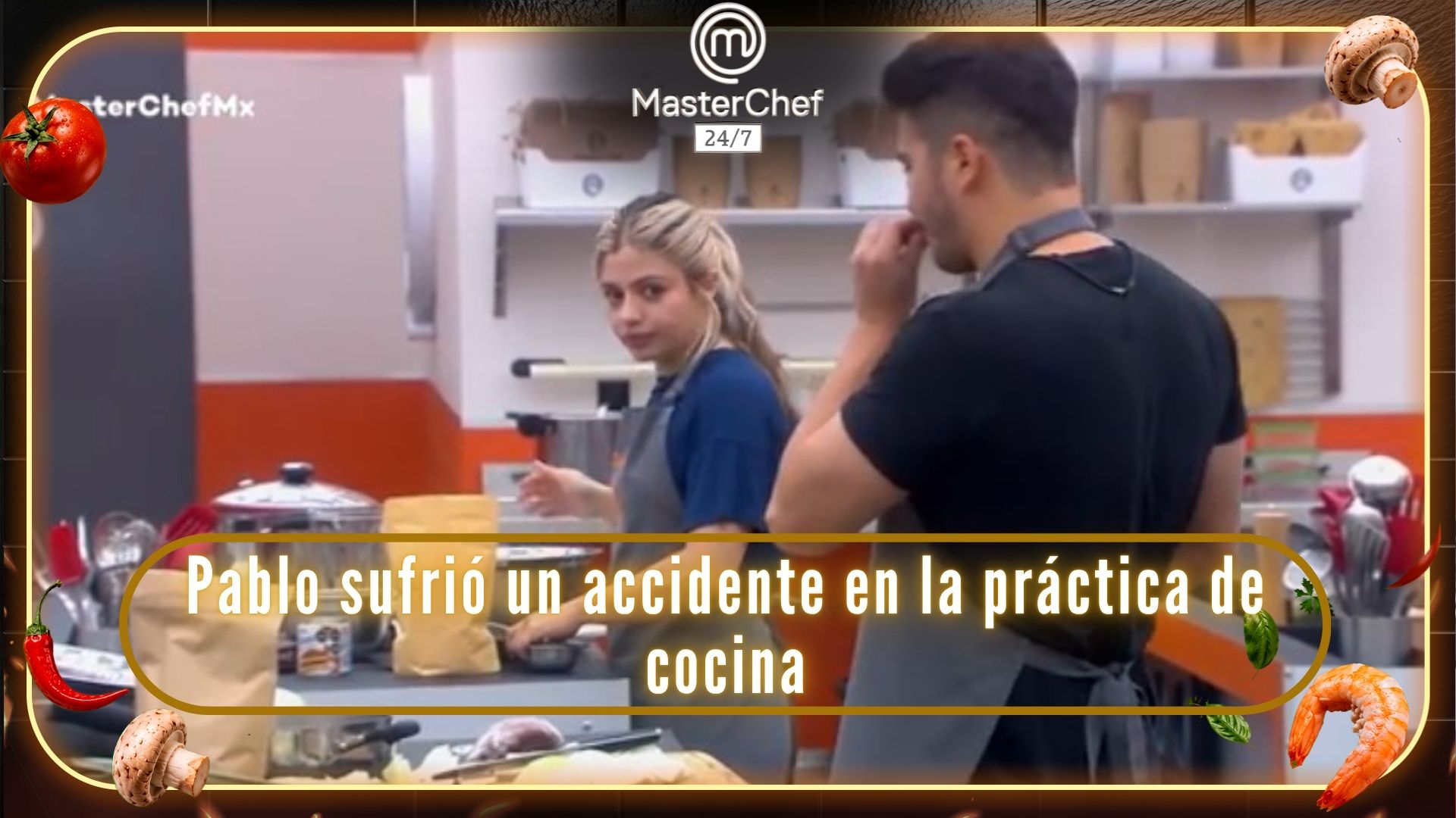 Pablo sufre accidente en MasterChef 24/7: esto fue lo que le pasó en la ...