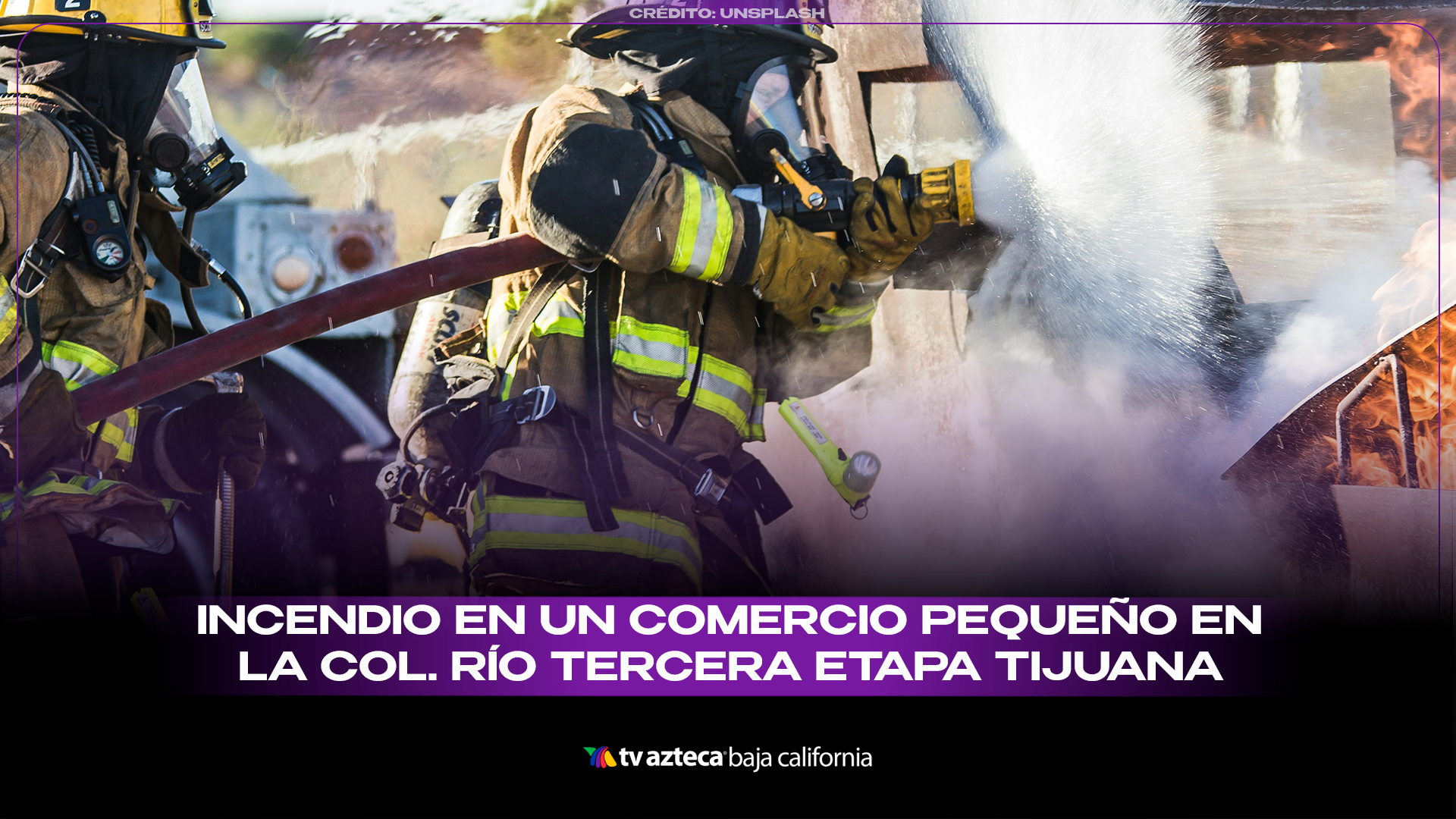 Incendio en comercio deja una persona lesionada en Tijuana