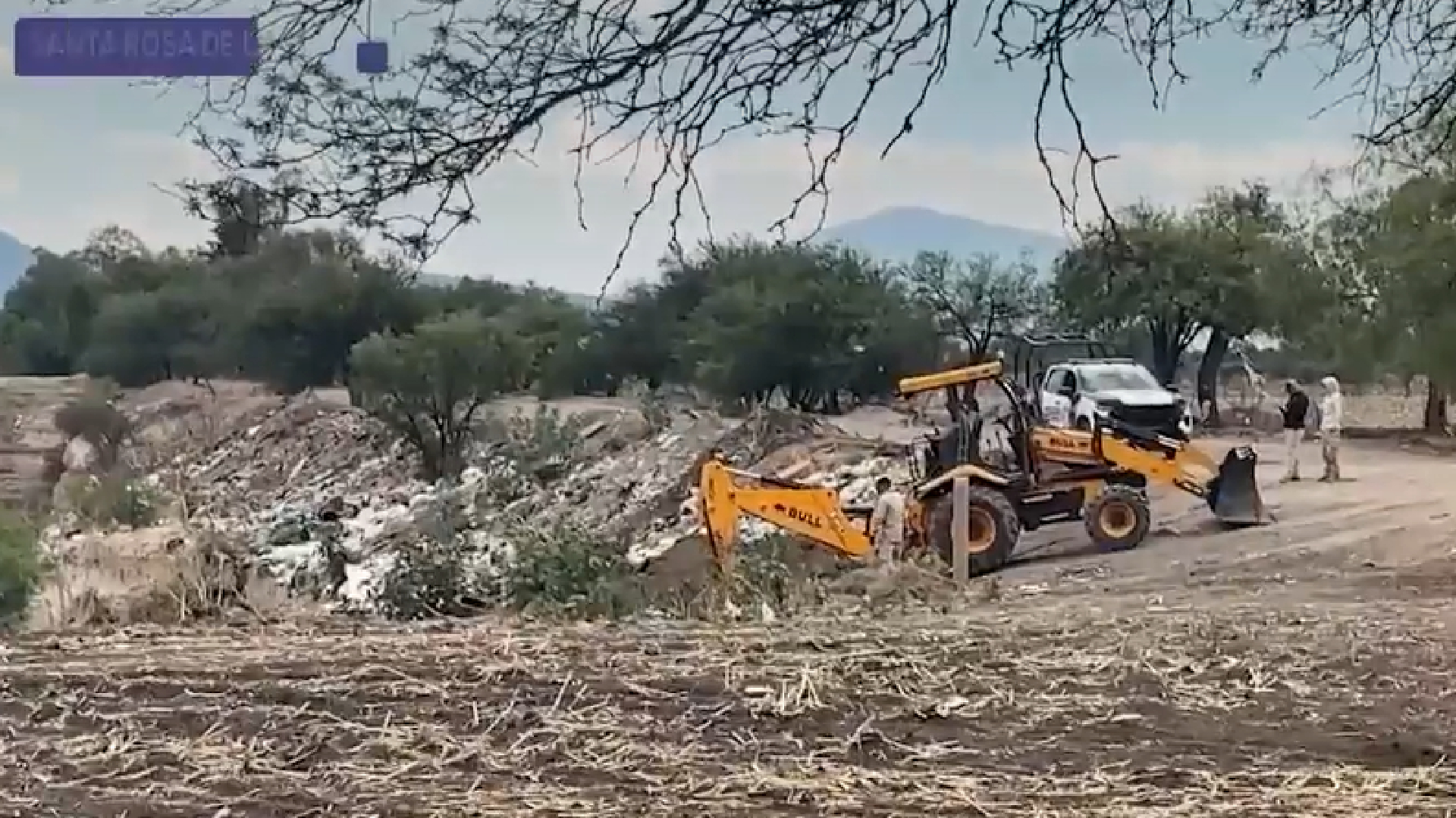 Localización de fosa en basurero de Santa Rosa de Lima Guanajuato