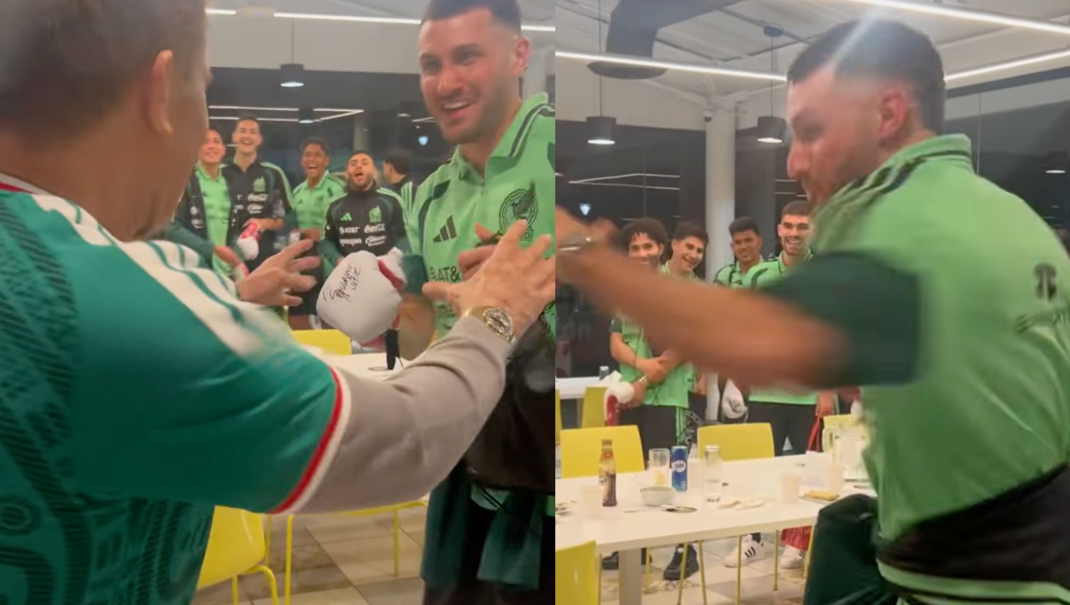 Santi Gimenez aprende BOXEO a días del Mundial, de la mano de Julio ...