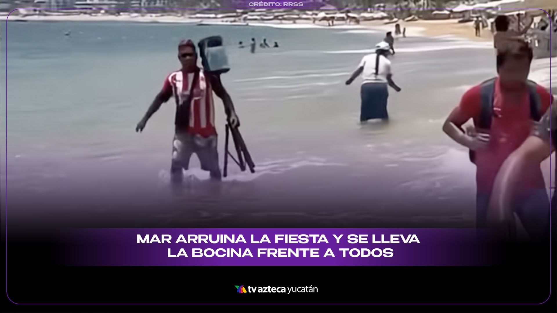 Video viral en Acapulco: una ola se lleva la bocina de una fiesta en la ...