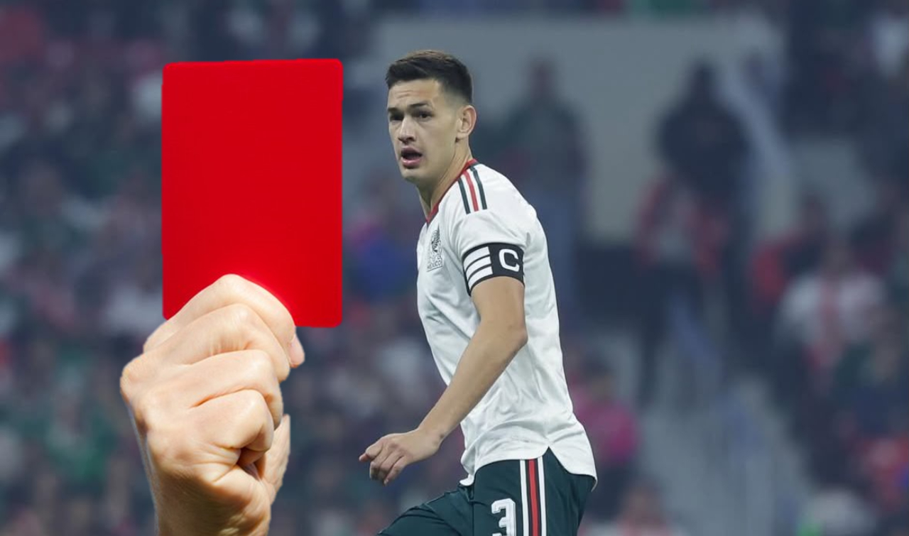Cuántos partidos se perderá César Montes por la tarjeta roja en el ...