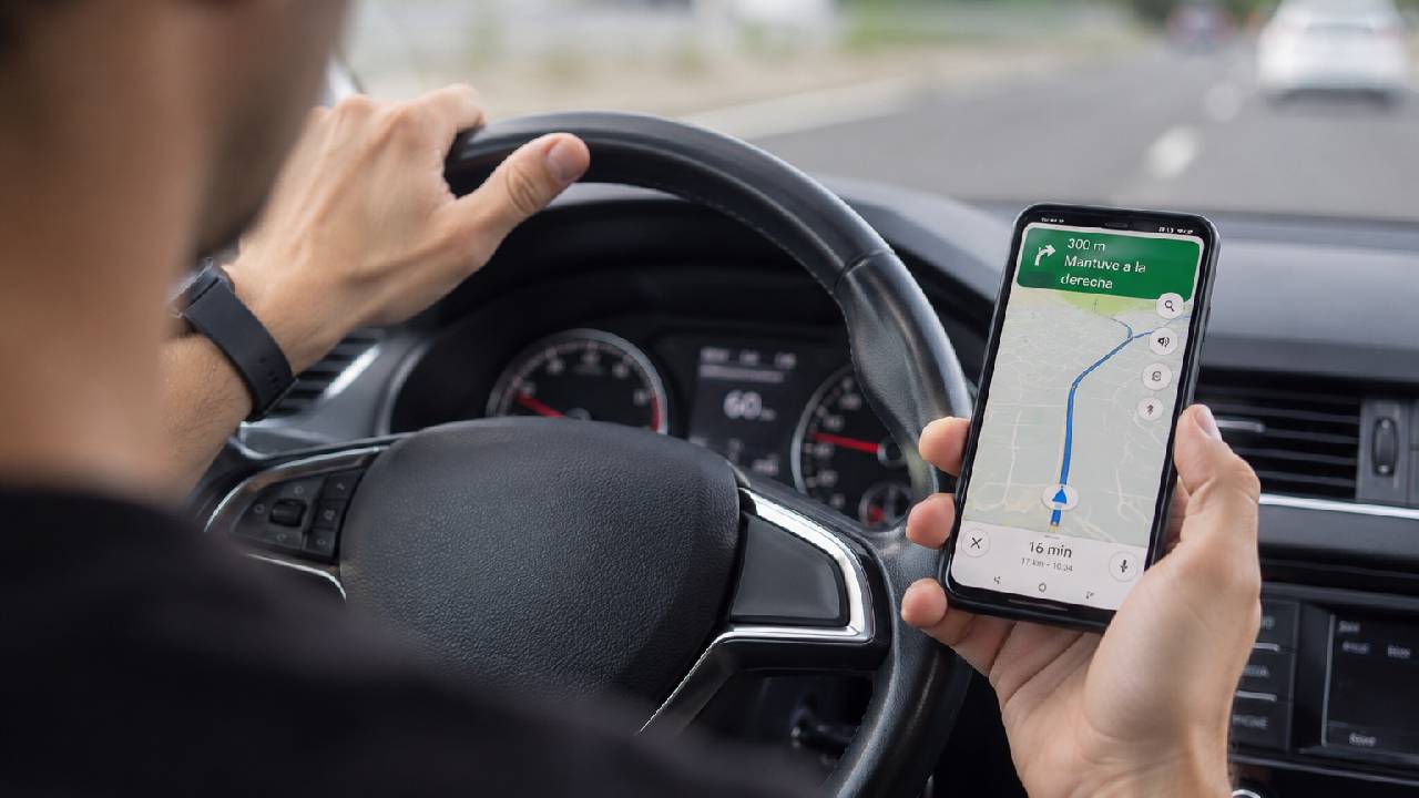 ¿De cuánto es la multa por usar el celular como GPS en el auto?
