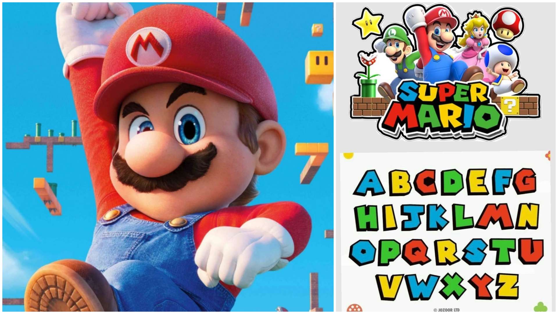Abecedario de Super Mario Bros: 5 plantillas de letras para descargar ...