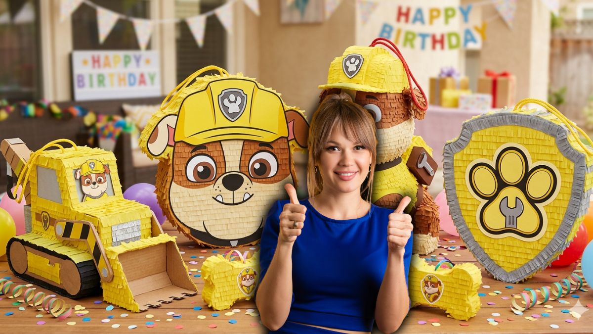 Cómo hacer cinco piñatas de Rubble de Paw Patrol con estas grandes ideas