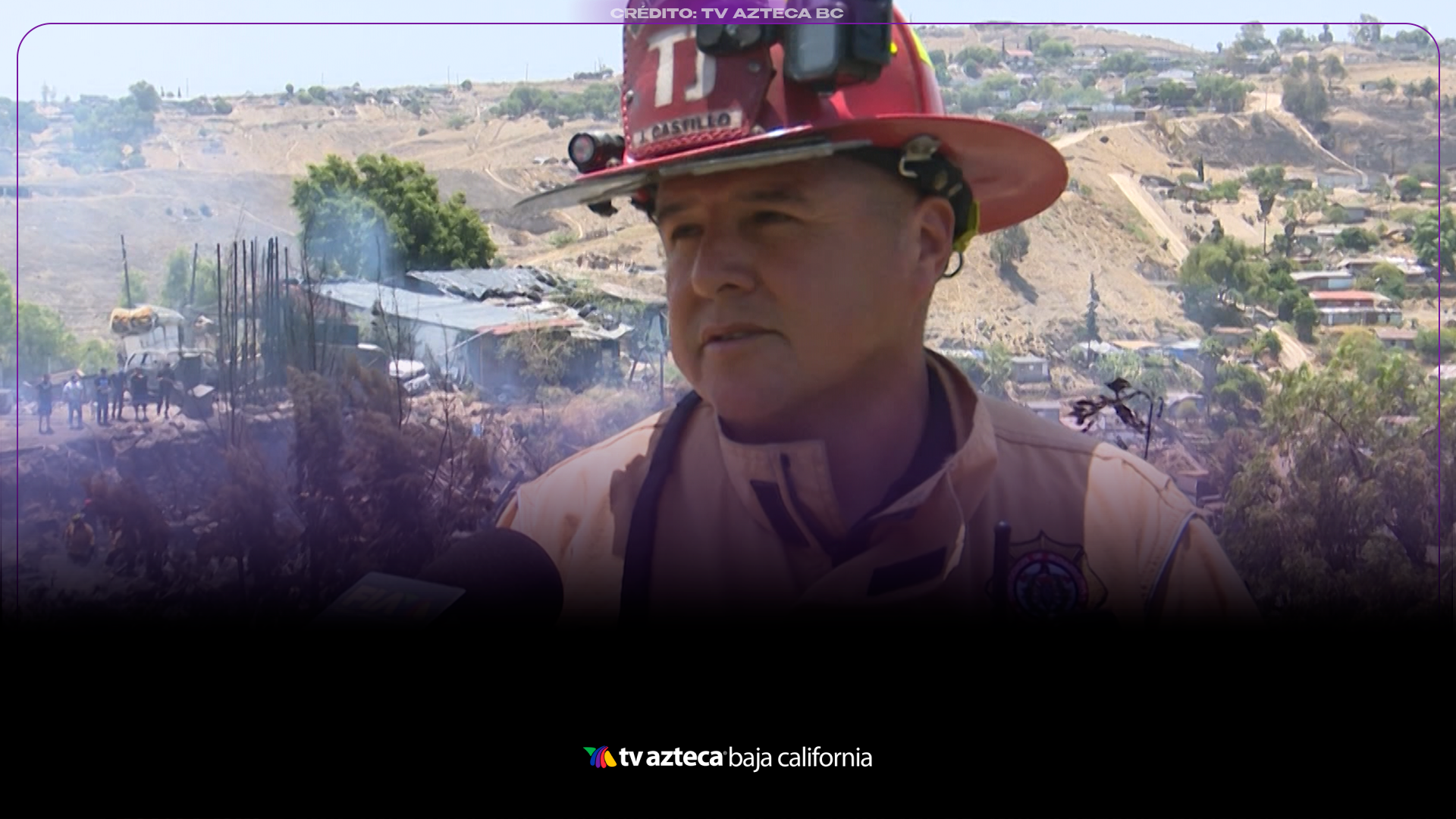 Fuerte incendio en asentamiento irregular de Tijuana moviliza a Bomberos