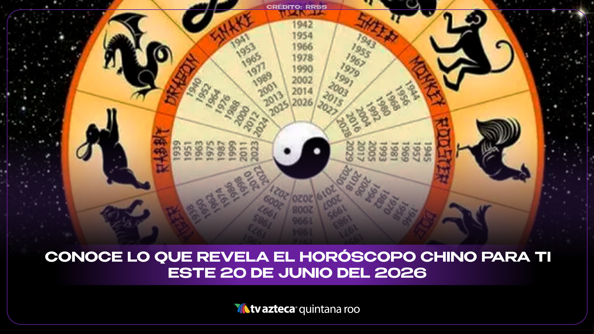 Horóscopo Chino hoy 20 de junio de 2026: predicciones para cada signo ...