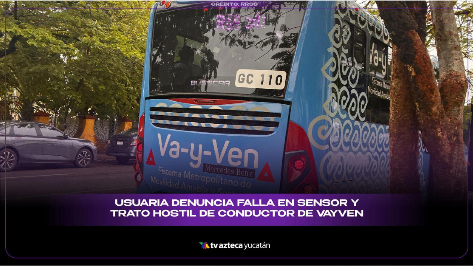 Usuaria reporta falla en sensor y conductor hostil de Vayven