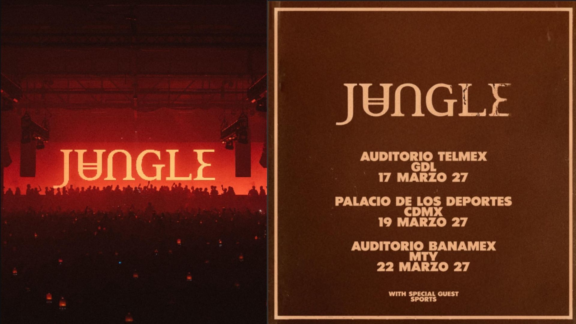 Jungle regresa a México y ARMA gira en CDMX, Monterrey y Guadalajara